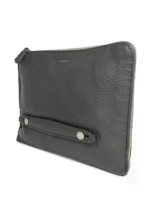 Fendi Selleria Leather Clutch Bag