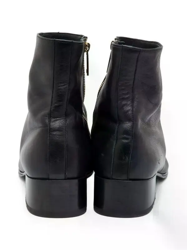 Dolce & Gabbana Dg Logo Leather Ankle Boots