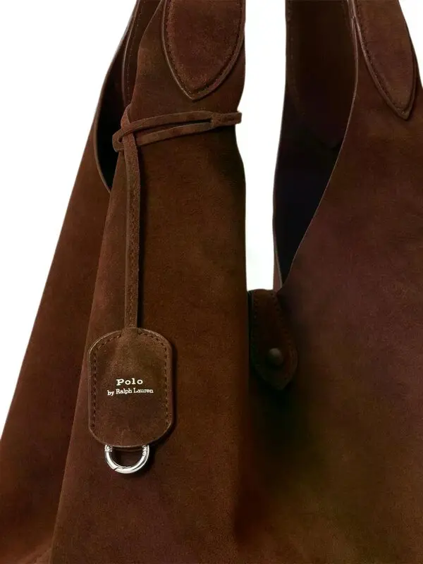 Polo Ralph Lauren Calf Suede Tote Bag - Brown