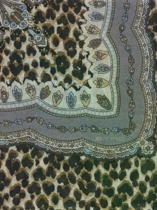 Etro Paisley Animal-print Scarf - Neutrals