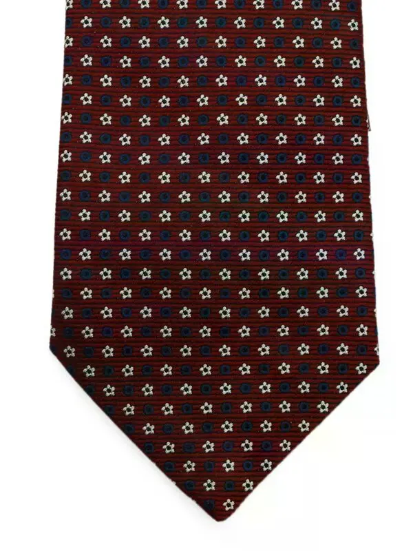 Canali Floral Pattern Neck Tie