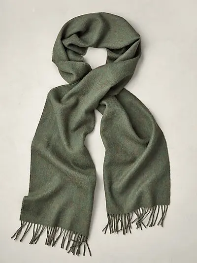 Overland Woven Alpaca Wool Scarf - Fern