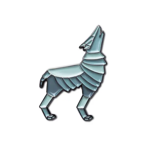 MAKE HEADS TURN Enamel Pin Iron Wolf - Black