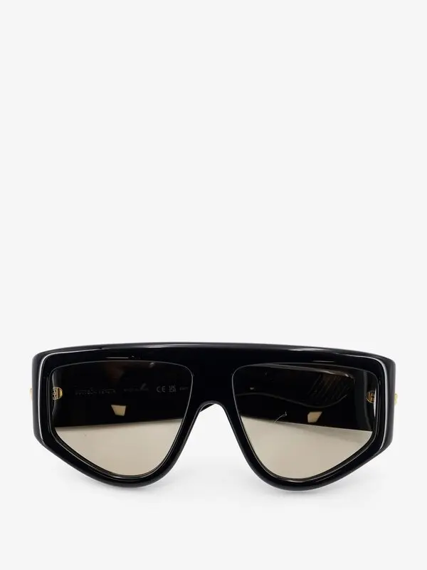 Bottega Veneta Oversized Acetate Sunglasses - Black