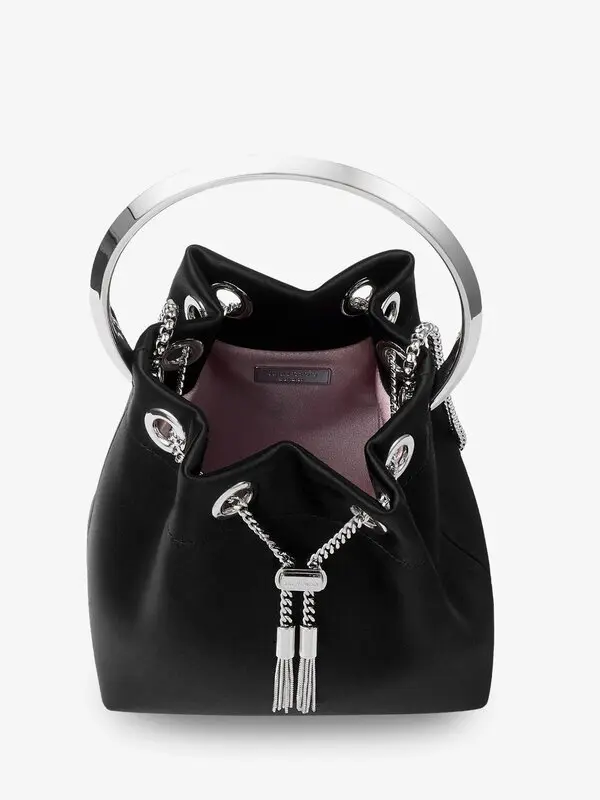 JIMMY CHOO Bon Bon Satin Bucket Bag