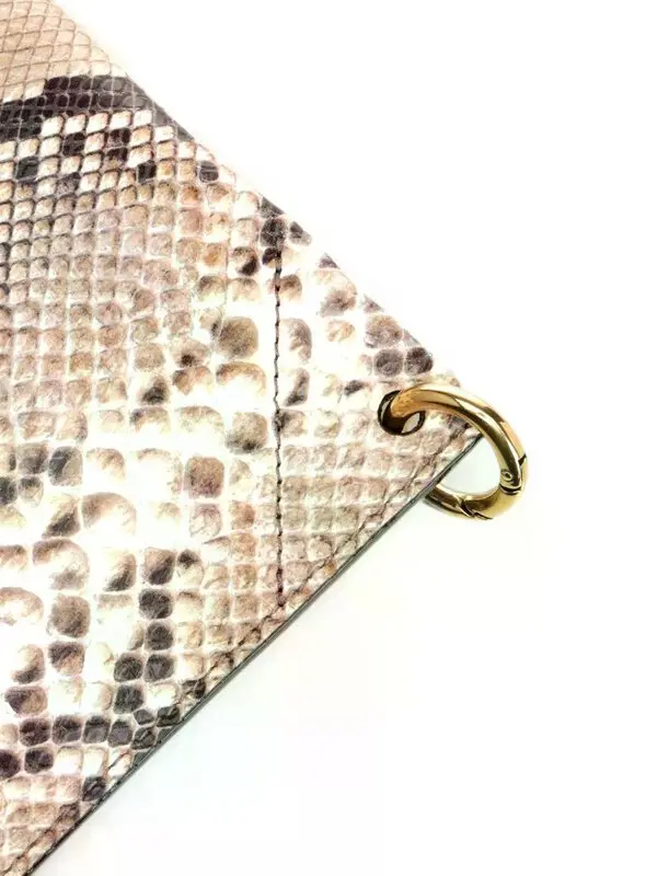 Chloé Snakeskin-effect Pouch - Neutrals