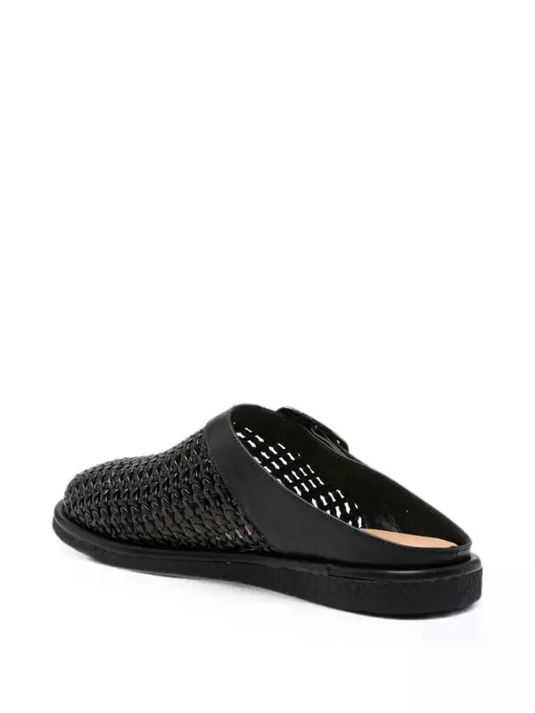 ADRIANNA FERETTI Woven Buckle-fastening Mules