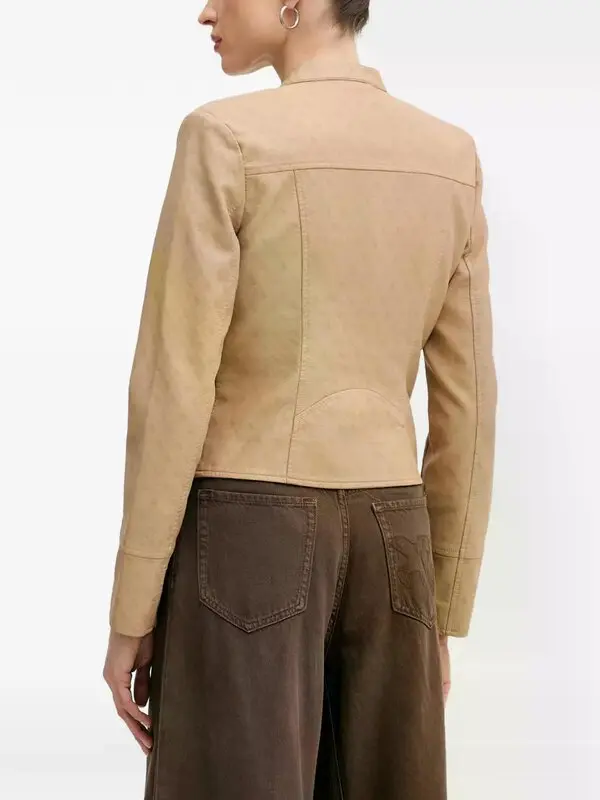 Guess Monogram-print Zip-up Jacket