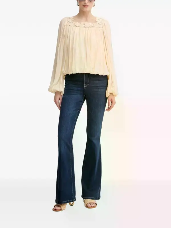 FRACOMINA Logo Plaque Flared Jeans