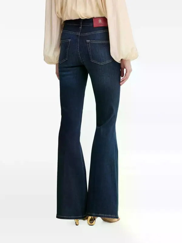 FRACOMINA Logo Plaque Flared Jeans