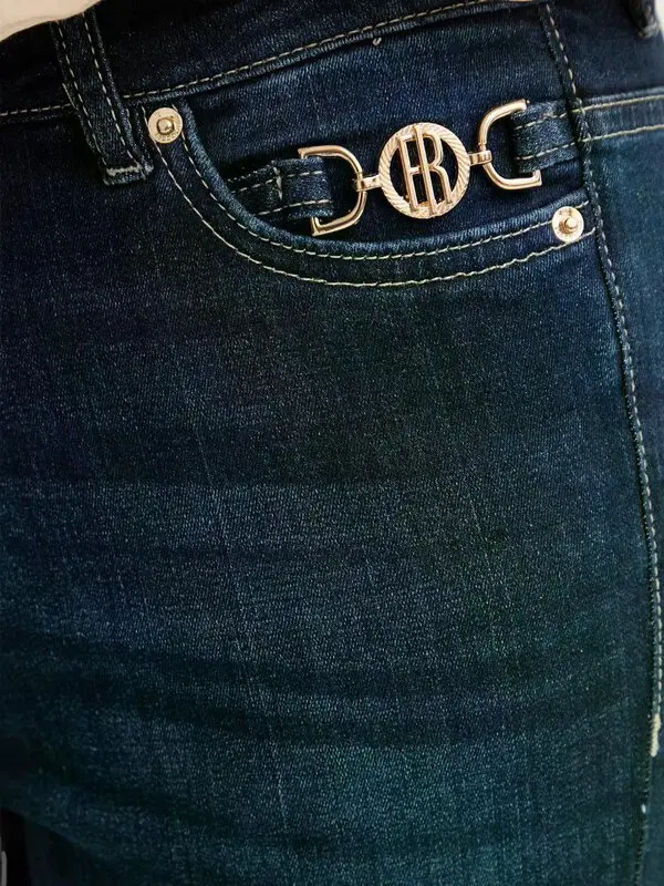 FRACOMINA Logo Plaque Flared Jeans