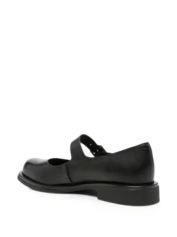 ADRIANNA FERETTI Leather Pumps With Buckle Strap