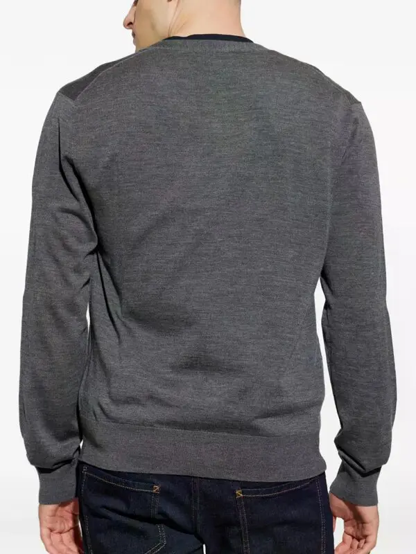 Dsquared2 Embroidered Logo V-neck Cardigan
