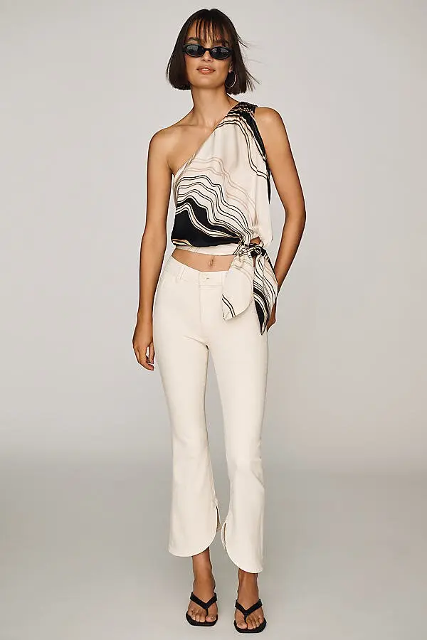Maeve One-shoulder Silken Tie Top