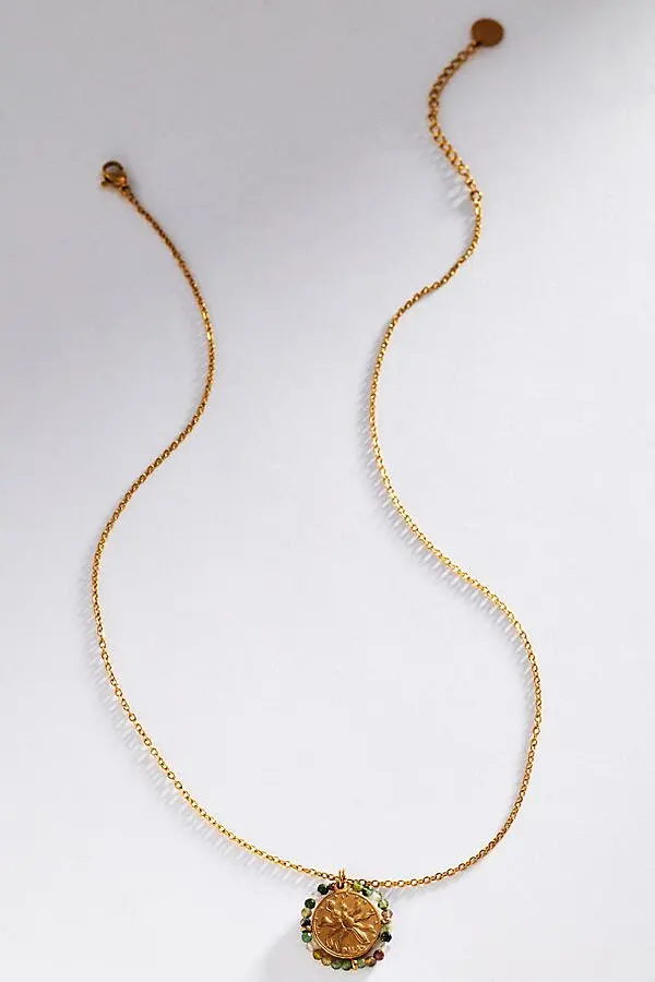 Anthropologie Palas Belmar Pendant Necklace - Multi