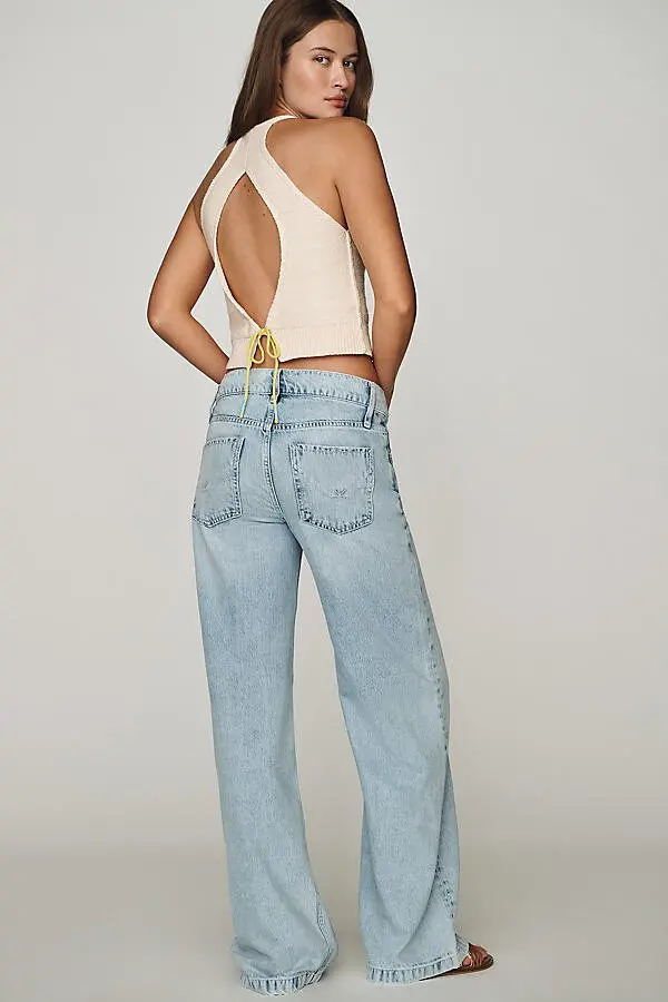 Hudson Jeans Rylee Low-rise Loose Wide-leg Jeans