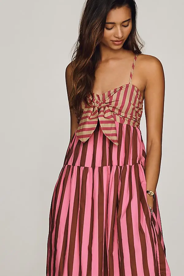 English Factory Cotton Tiered Midi Dress