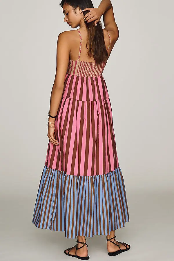 English Factory Cotton Tiered Midi Dress