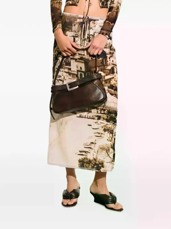 Staud Brooklyn Leather Shoulder Bag