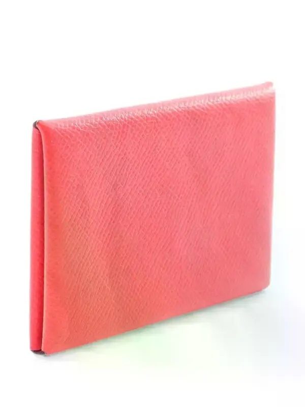 Hermès 2018 Calvi Epsom Coin Purse - Red