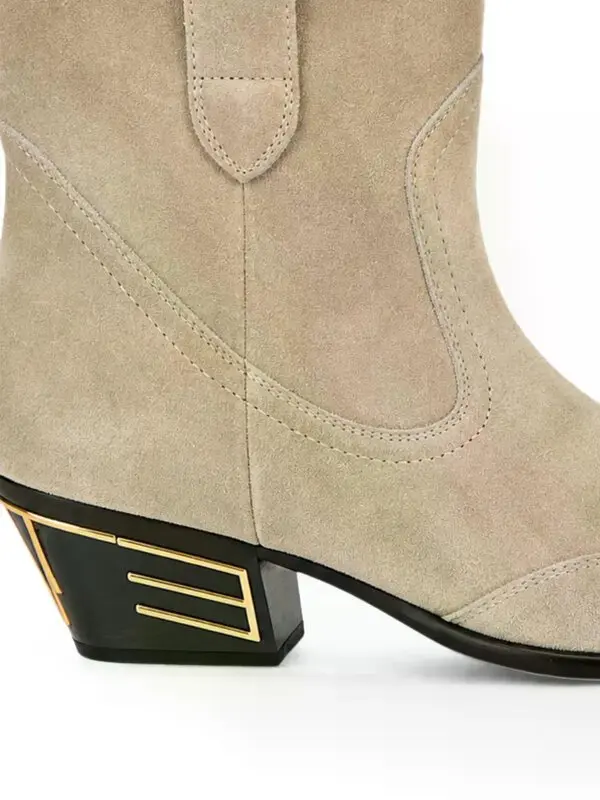 Etro Logo-plaque Suede Boots