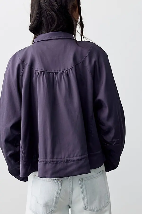 Free People Solid Balloon Jacket - Tempest