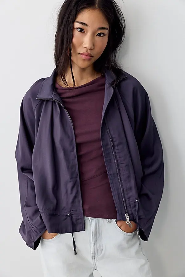 Free People Solid Balloon Jacket - Tempest