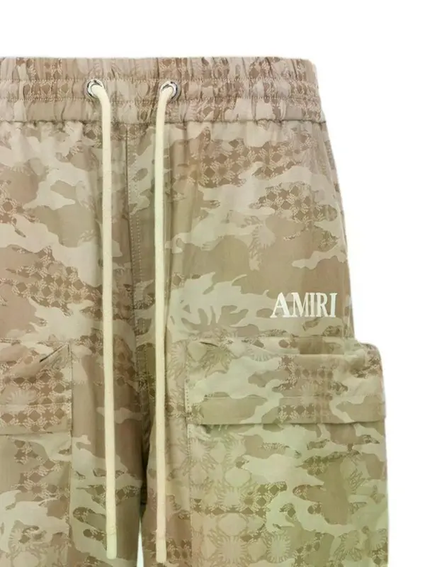 Amiri Camouflage Cotton Cargo Pants