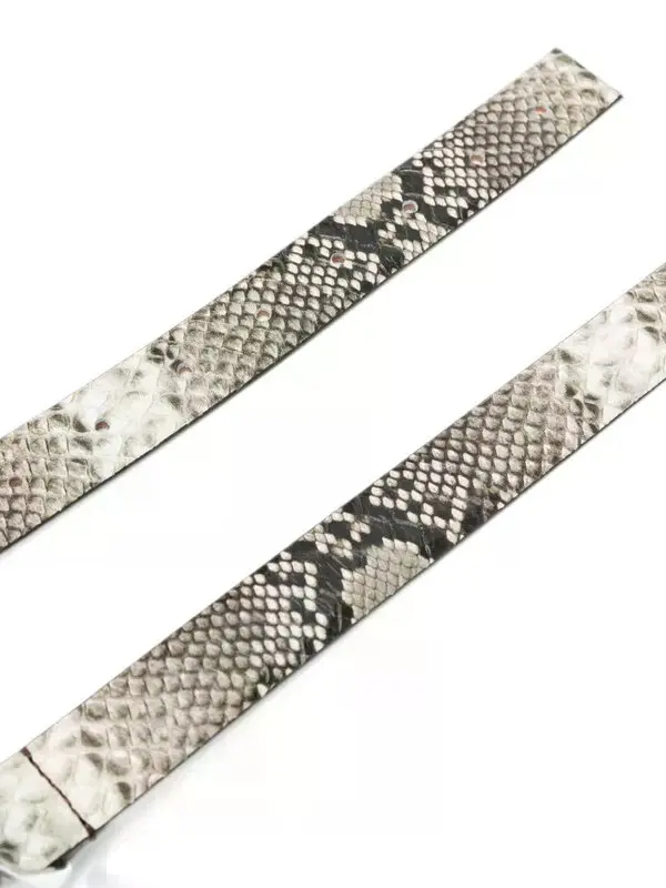 DEHANCHE Snakeskin-effect Buckle Belt