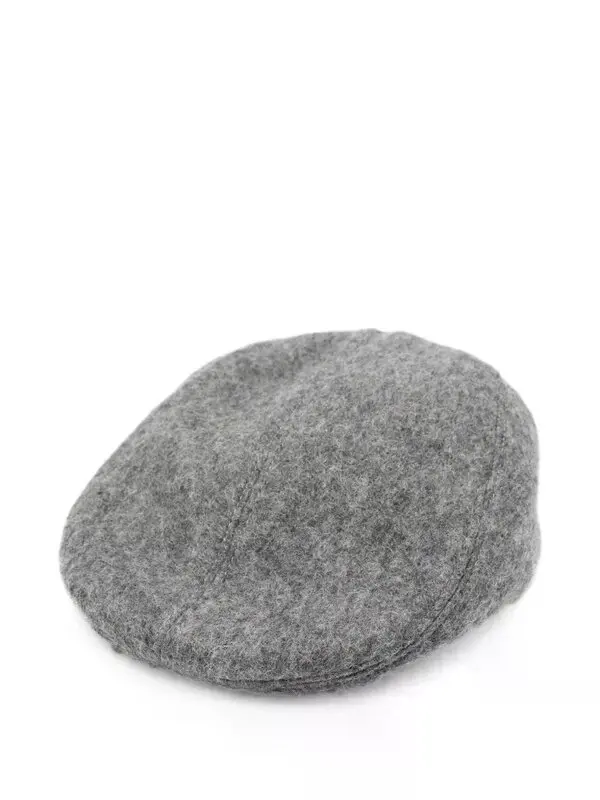 Ruslan Baginskiy Brushed Flat Beret - Grey