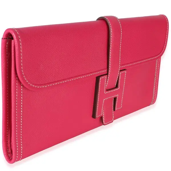 Hermès Epsom Jige Elan 29 Clutch - Pink