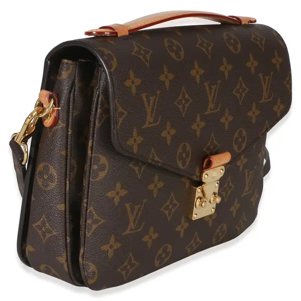 LOUIS VUITTON Monogram Canvas Pochette Metis Shoulder Bag - Brown