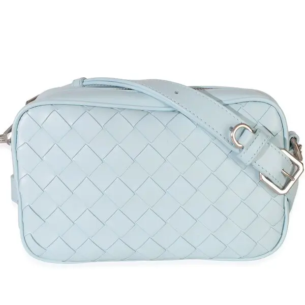 Bottega Veneta Light Nappa Intrecciato Crossbody Bag - Blue