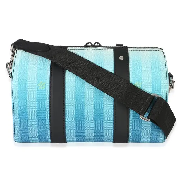 LOUIS VUITTON Gradient Damier Stripes City Keepall Shoulder Bag - Blue