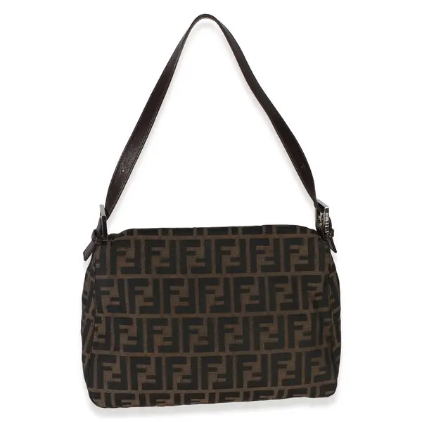 Fendi Zucca Canvas Mama Baguette Shoulder Bag - Brown