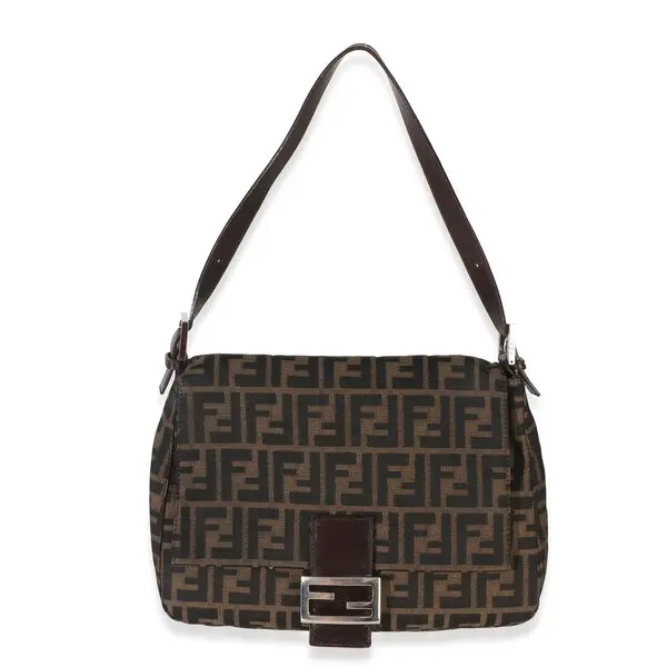 Fendi Zucca Canvas Mama Baguette - Brown