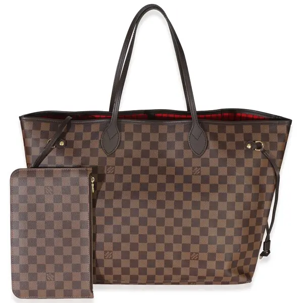 LOUIS VUITTON Damier Ebene Canvas Neverfull Gm Tote - Brown