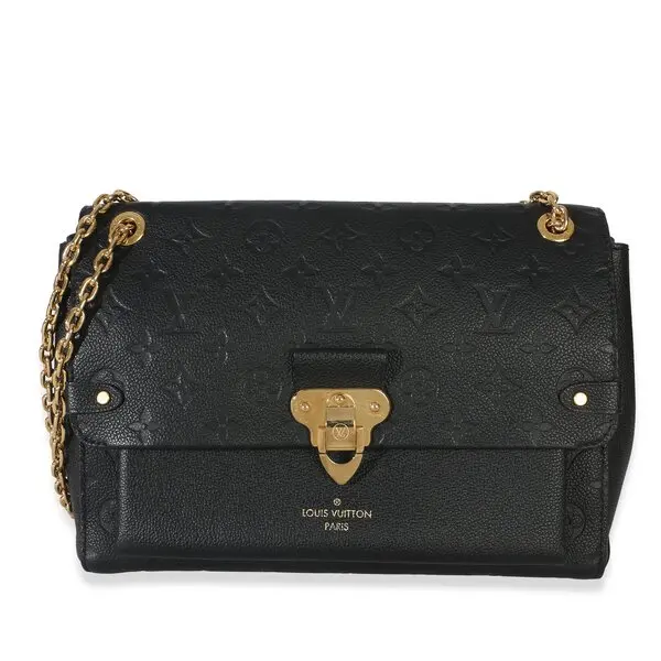 LOUIS VUITTON Monogram Empreinte Vavin Mm - Black