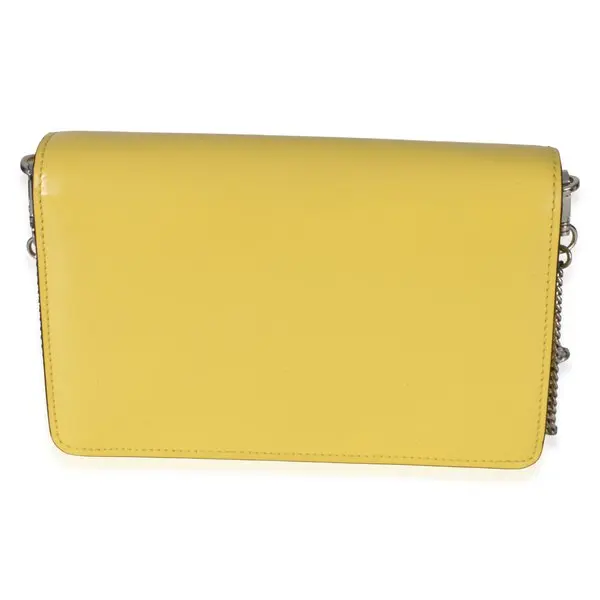 Prada Spazzolato Triangle Chain Crossbody Bag