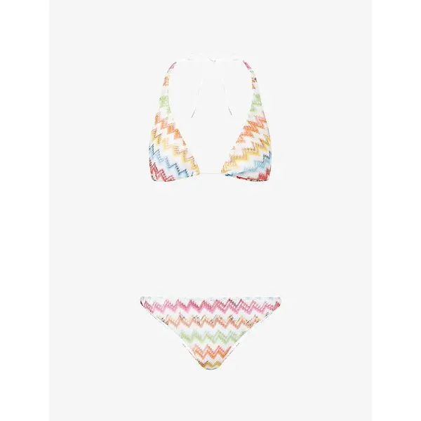 Missoni Micro Zig-zag Pattern Bikini Set - Multi