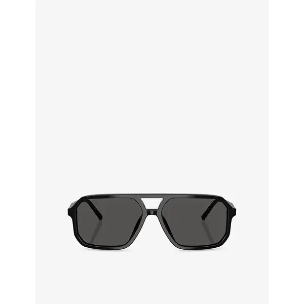 Dolce & Gabbana Dg4541 Square Frame Acetate Sunglasses - Black