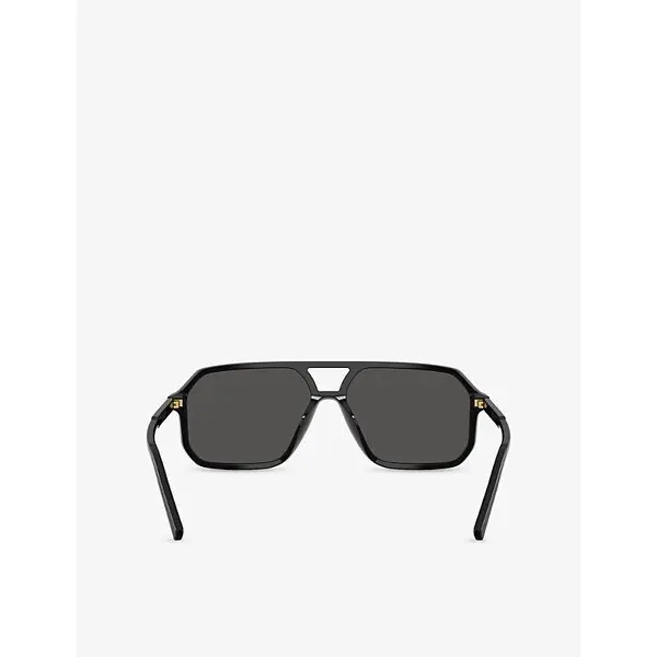 Dolce & Gabbana Dg4541 Square Frame Acetate Sunglasses - Black