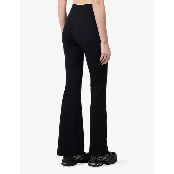 Bo+tee Soft Active V-waist Flared Leggings - Black