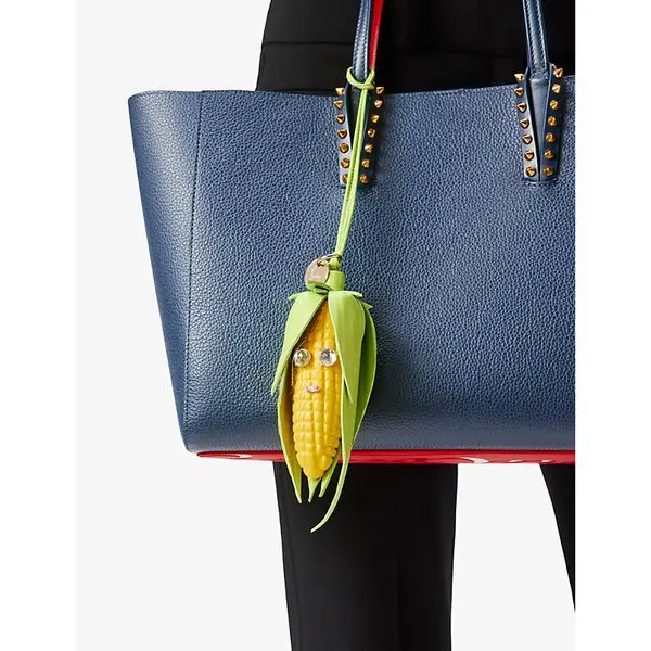 CHRISTIAN LOUBOUTIN Vegetable Corn Leather Bag Charm