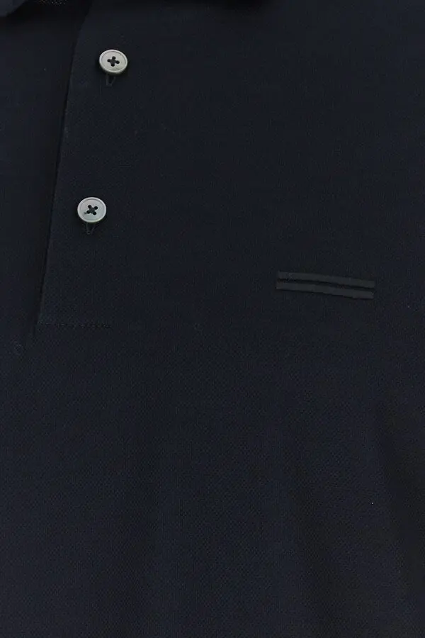 Zegna Midnight Piquet Polo Shirt
