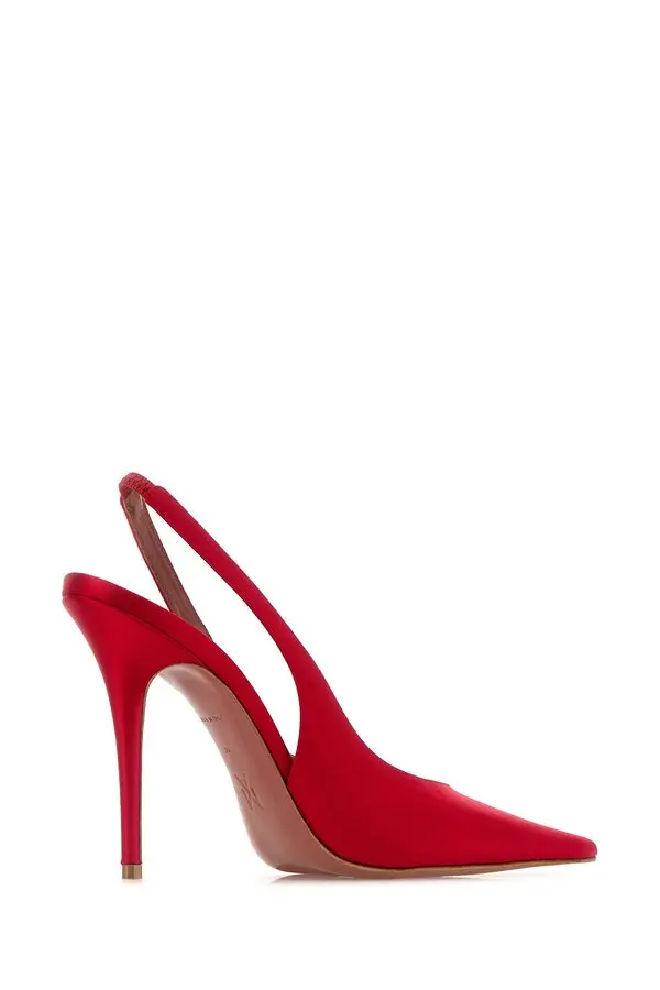 Amina Muaddi Satin Anok Pumps
