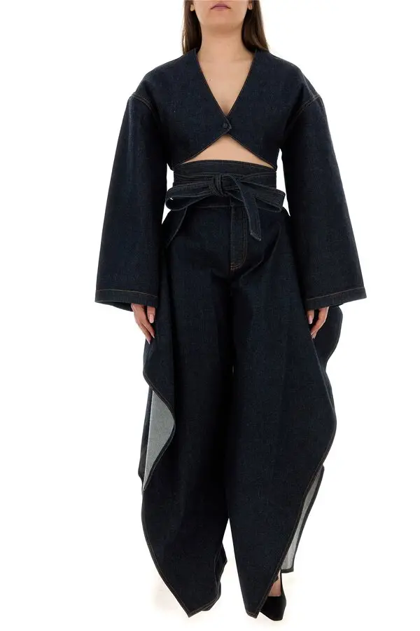 Alaïa Denim Wide-leg Jeans