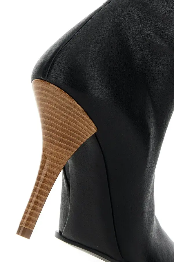 Alaïa Leather Ankle Boots