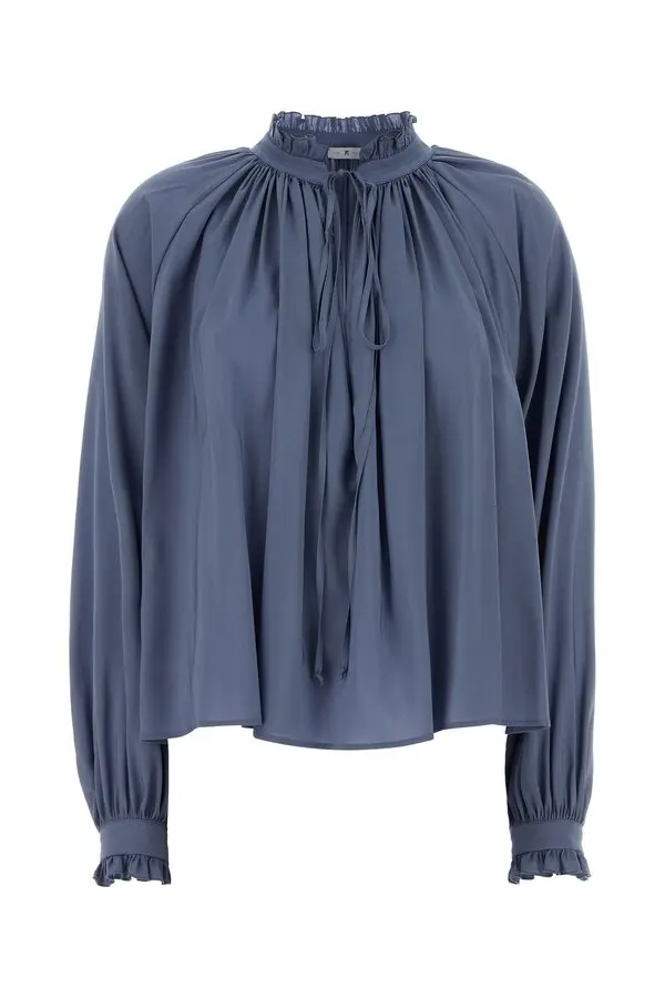PT TORINO Air Force Stretch Jersey Blouse - Blue
