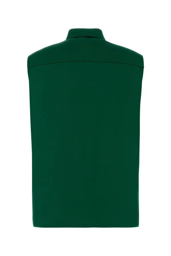 Versace Emerald Satin Blouse